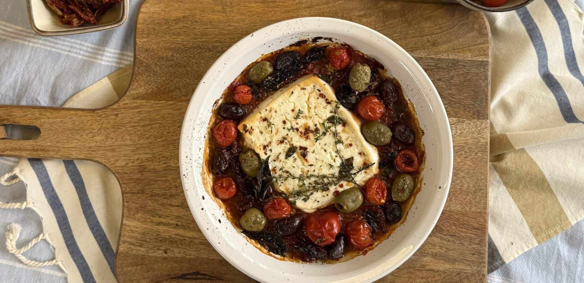 Baked Feta with cherry tomatoes - Madhavi Shilpi